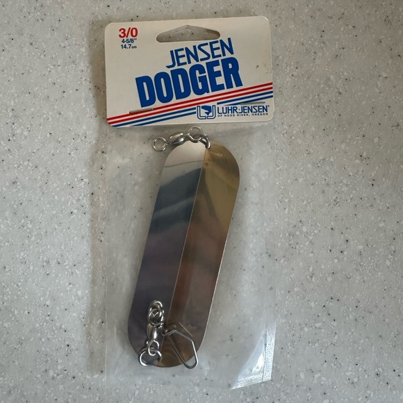 Jensen | Other | New Jensen Dodger Silver Gold Fishing Lure 3 458 Hood ...
